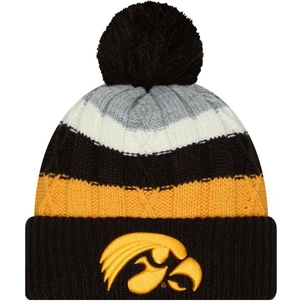 Iowa Hawkeyes Cable Color Stocking Hat