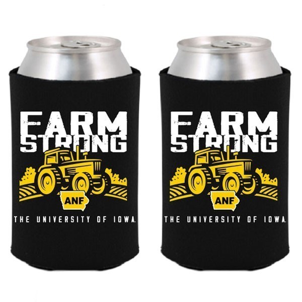 Iowa Hawkeyes Farm Strong Tractor Can Cooler